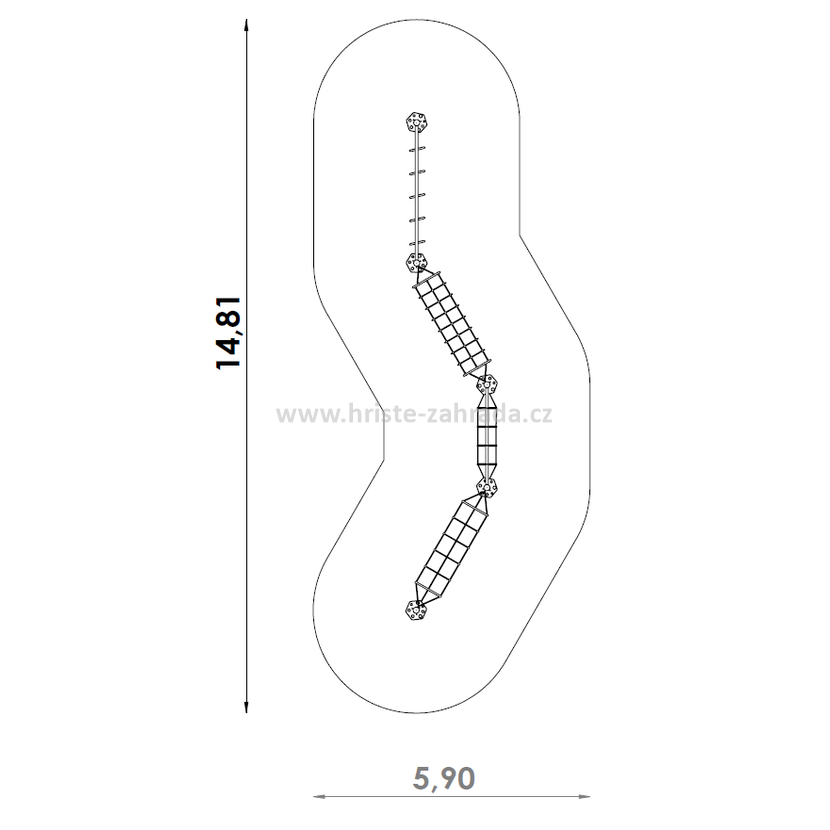Prolézačka z nerezu 16288 | hriste-zahrada.cz | Hřiště, skluzavky ...